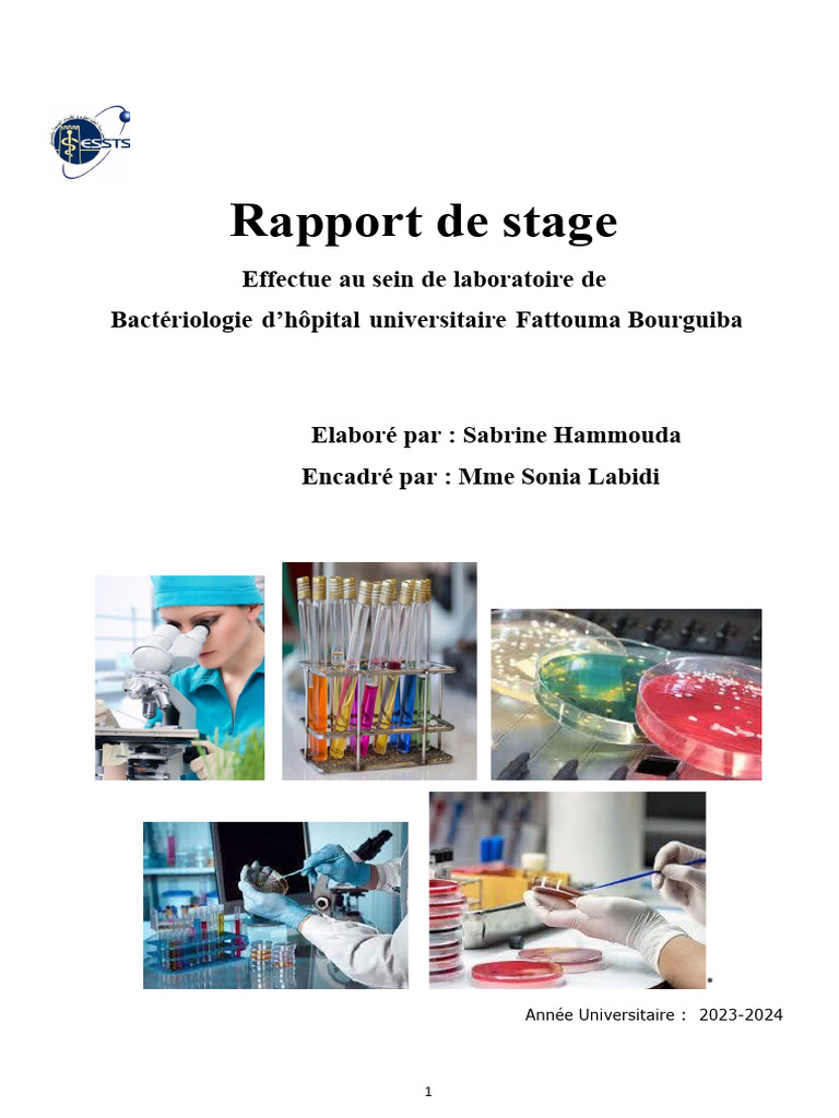 Rapport Bactério 3éme | PDF | Microbiologie | Biologie
