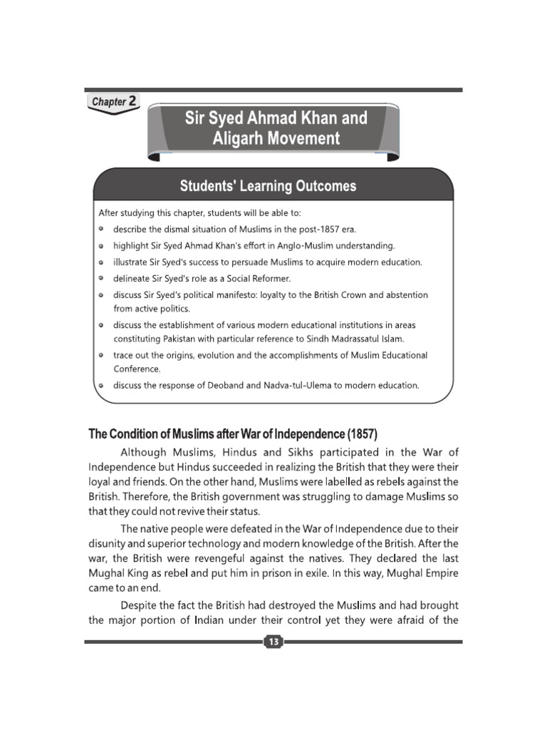 Sir Syed Ahmad Khan | PDF