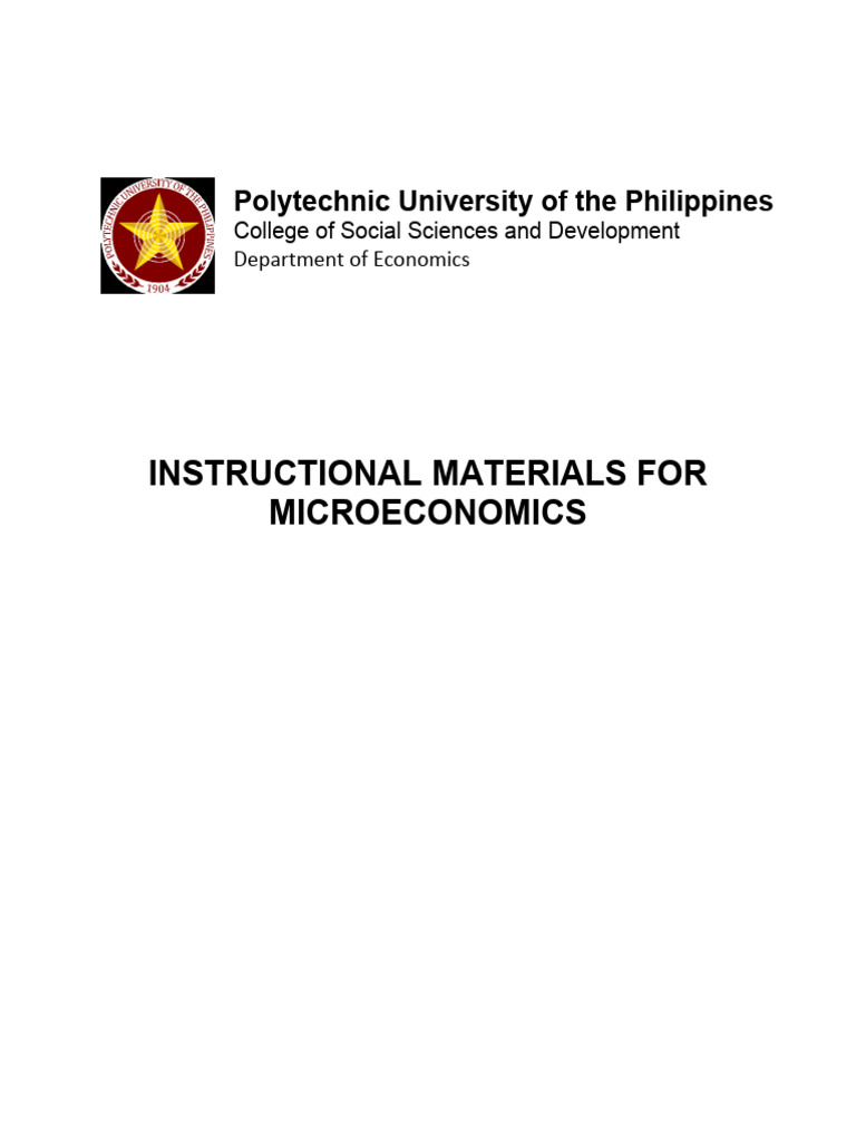 Learning Material 4 - Market Equilimbruim | PDF | Economic Equilibrium ...