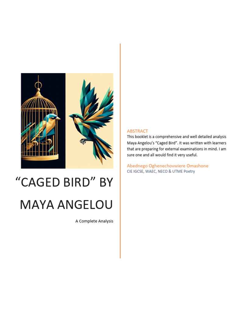 Caged Bird Complete Analysis | PDF | Maya Angelou