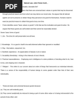 John Finnis' Seven Basic Goods Explained | PDF | Natural Law | Rationality