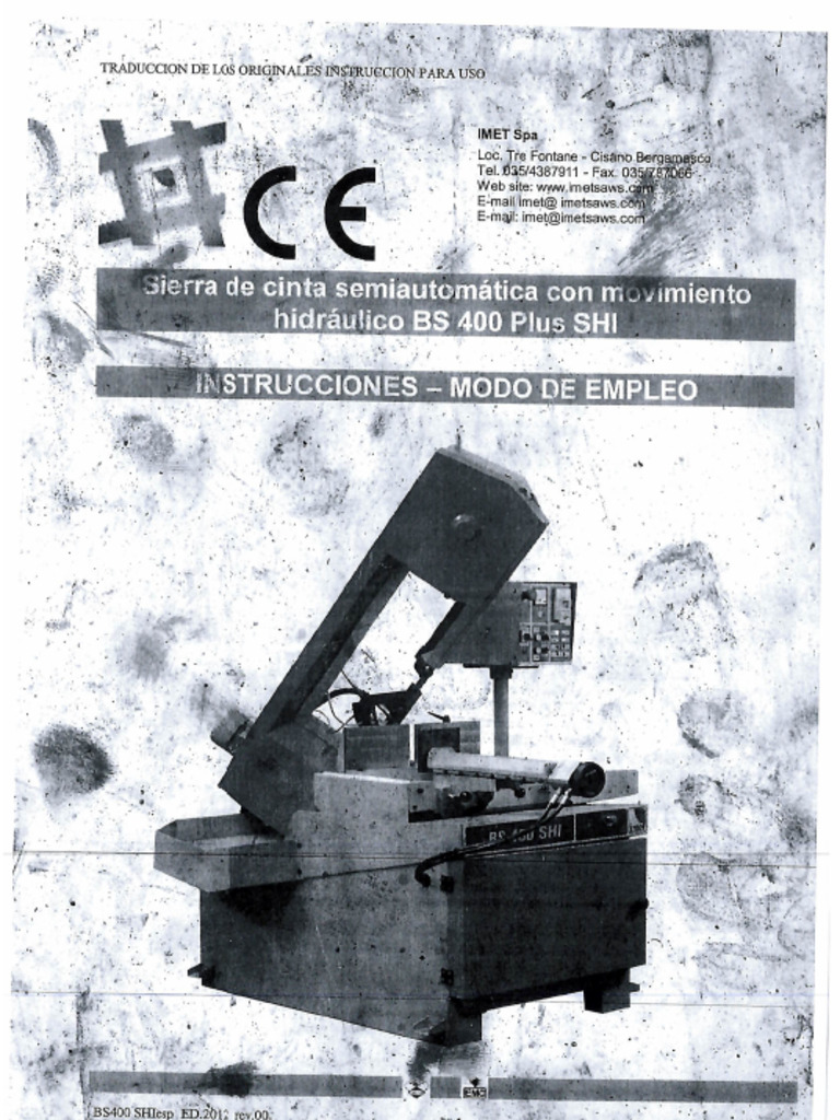 Serra Bs 400 Shi | PDF