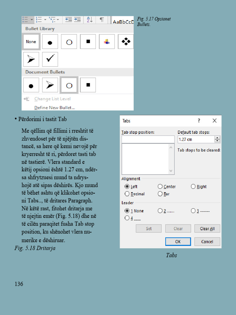Fig. 5.18 Dritarja Tabs | PDF