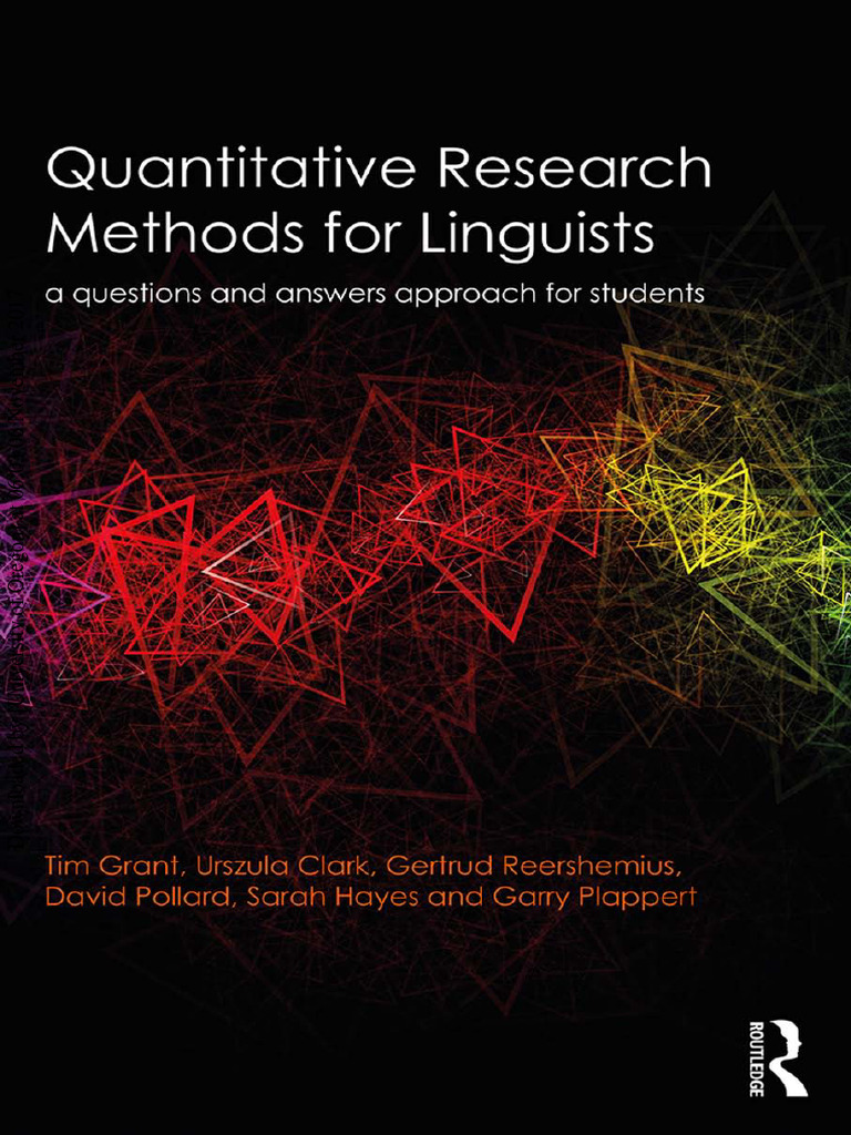 Quantitative Research Methods For Linguists A Questions and Answers ...