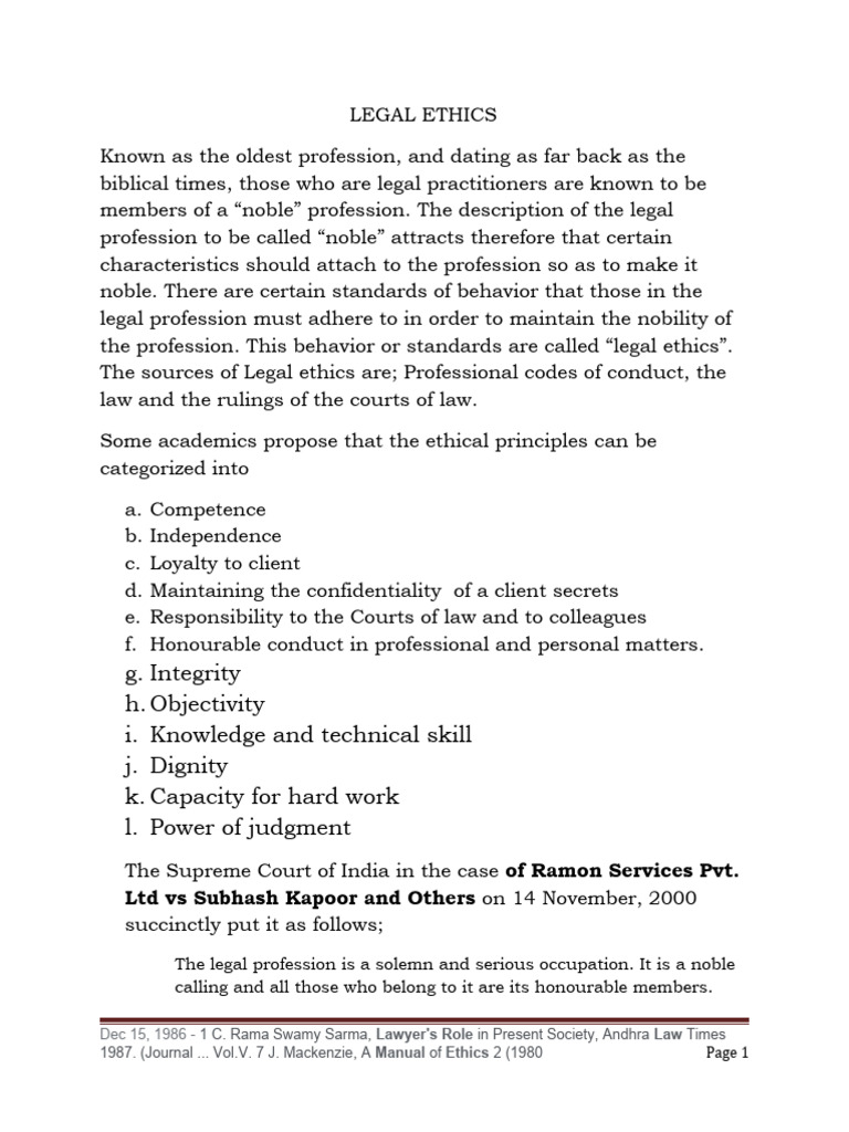 Legal Ethics in the Legal Profession | PDF | Lawyer | Confidentiality