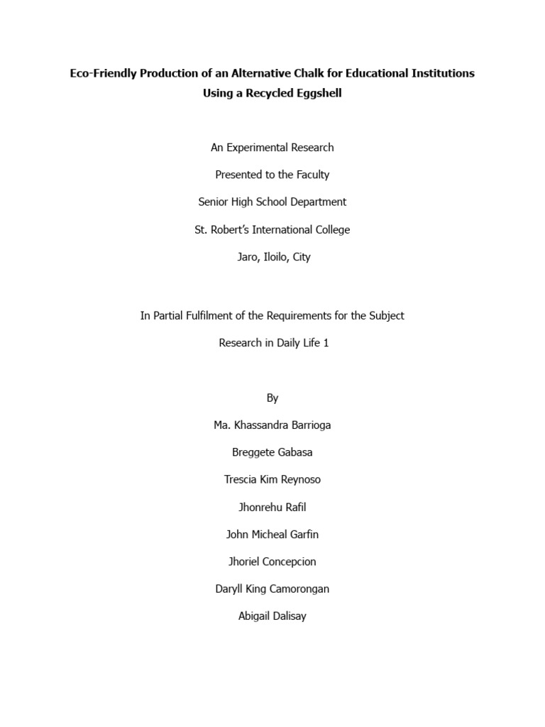Research Title Proposal | PDF Research Title Proposal | PDF
