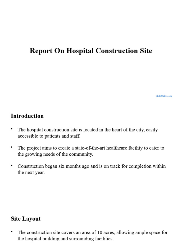 Hospital Construction Progress Report | PDF | Building Information ...