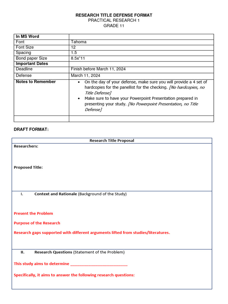 Research-Title-Proposal-Format | PDF | Learning | Cognition