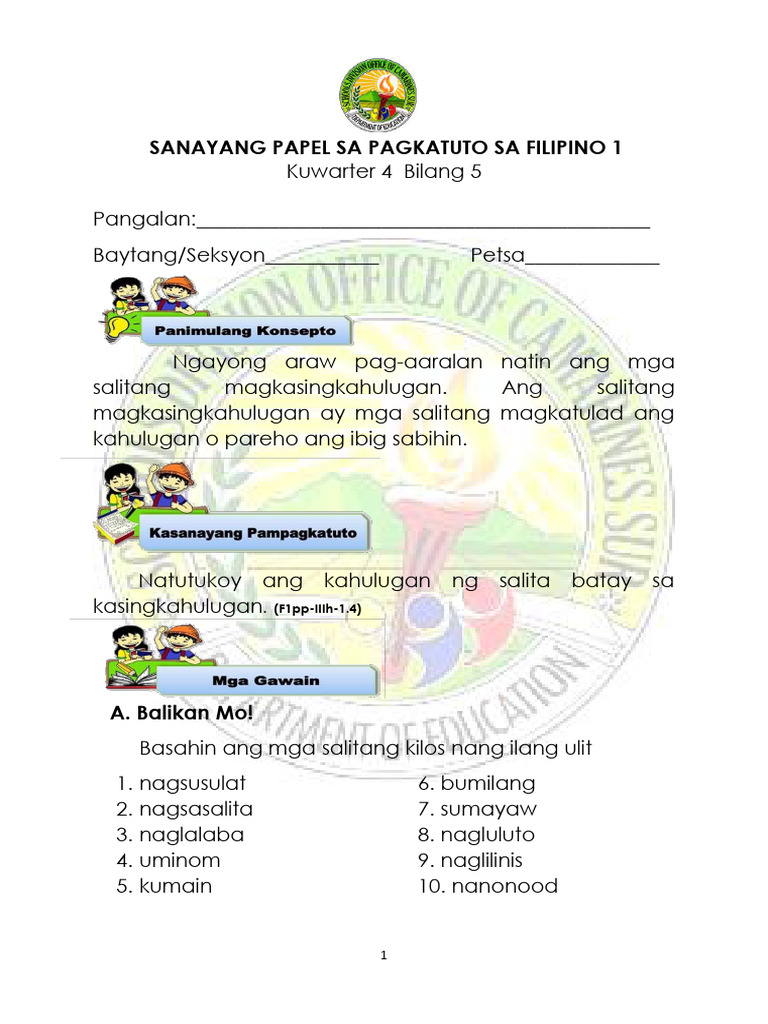 Las - Fil-1 - BLG.-5 - Q4 (1) - 2 | PDF