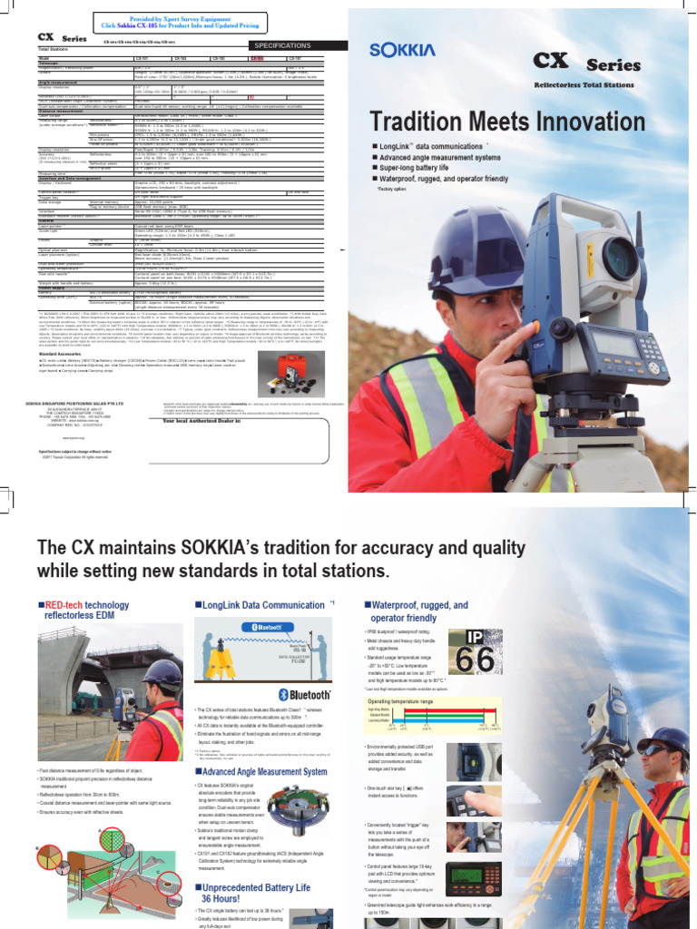 Sokkia-CX-105 | PDF | Optics | Equipment