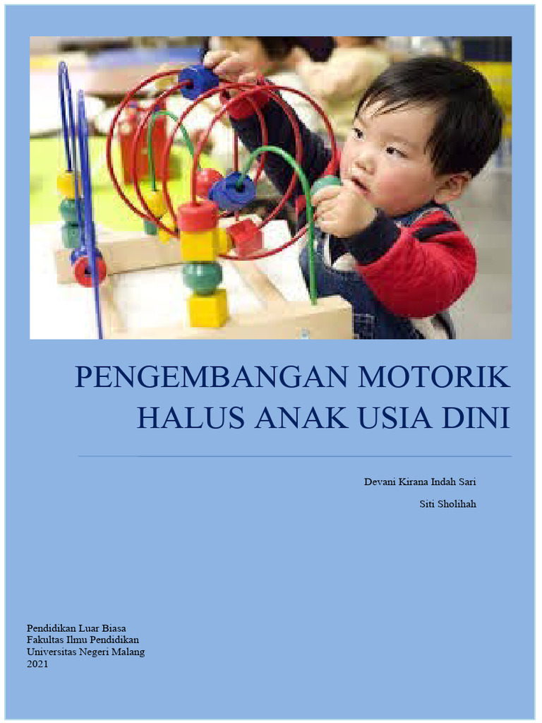 Pengembangan Motorik Halus Anak Usia Dini | PDF