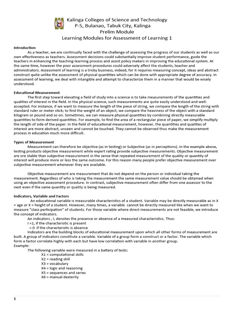 Educ 6 Prelim Midterm | PDF | Educational Assessment | Evaluation