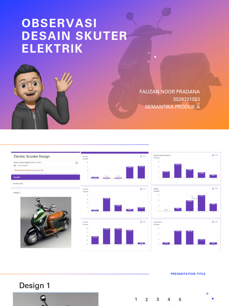 Observasi Desain Skuter Elektrik | PDF
