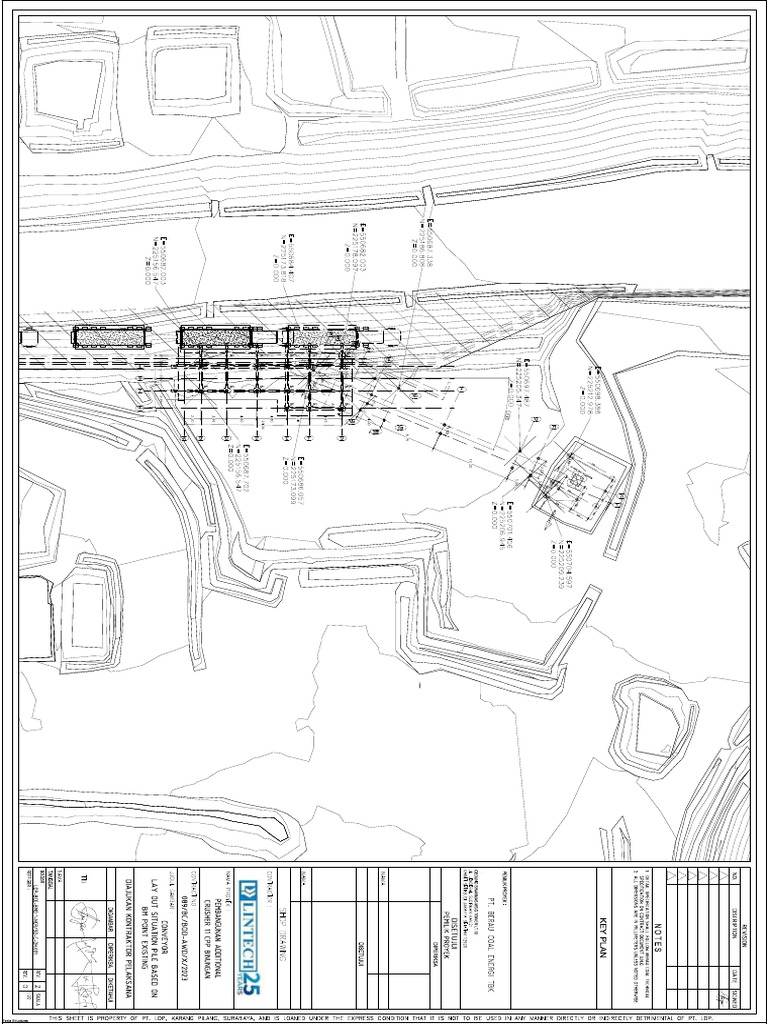 LayOut Titik Pancang | PDF