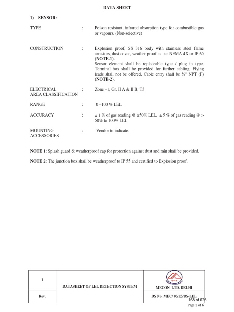 LEL TENDER SPECS | PDF