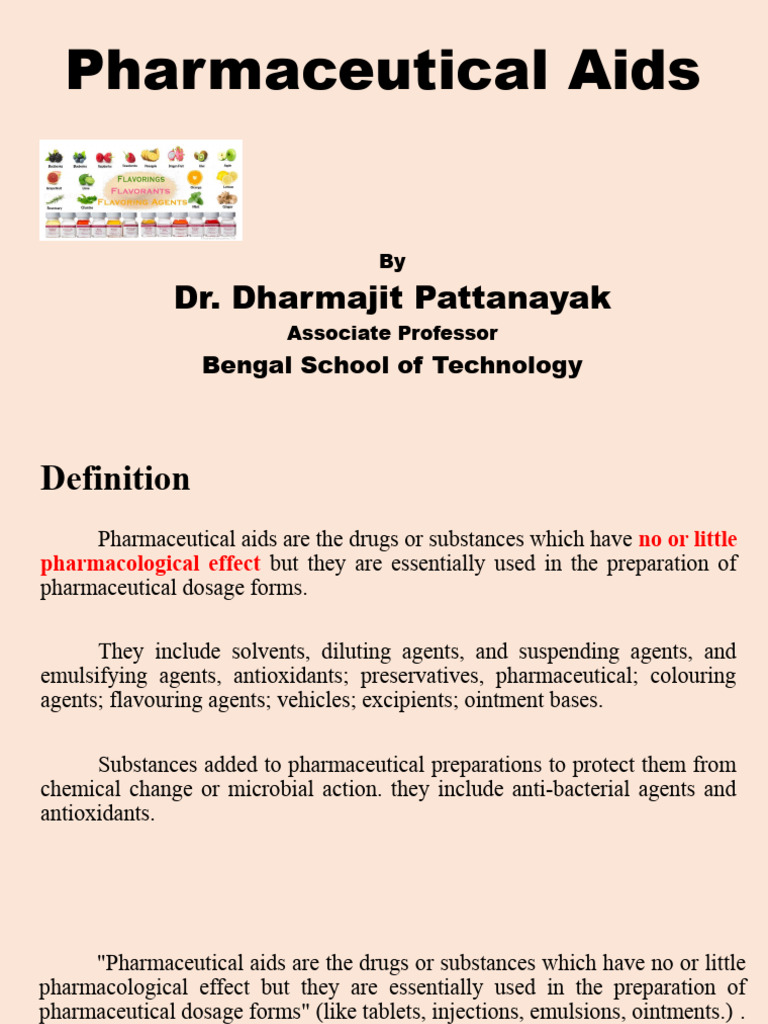 Pharmaceutical Aids | PDF | Titanium Dioxide | Sugar Substitute