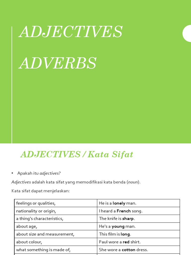 Grammar 4 - Adj Adv | Download Free PDF | Adjective | English Grammar