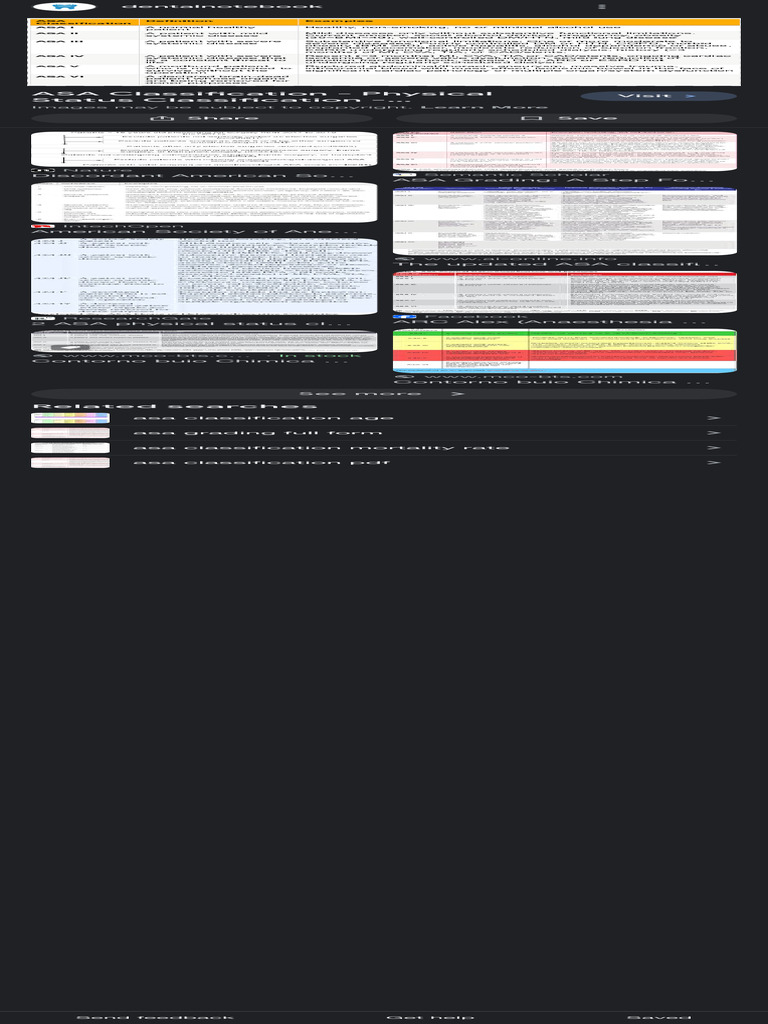 Asa Grading - Google Search | PDF | Medical Specialties