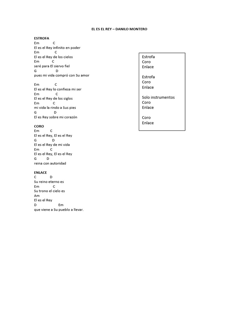 Himno de Alabanza al Rey | PDF