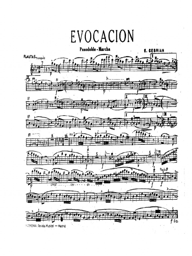 Evocación - Flautas | PDF
