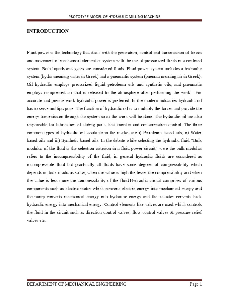 Final Report Hydro Milling .... | PDF | Pump | Pipe (Fluid Conveyance)