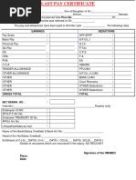 Non Drawal Certificate | PDF