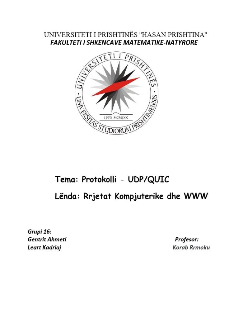 Protokolli UDP_QUIC | PDF