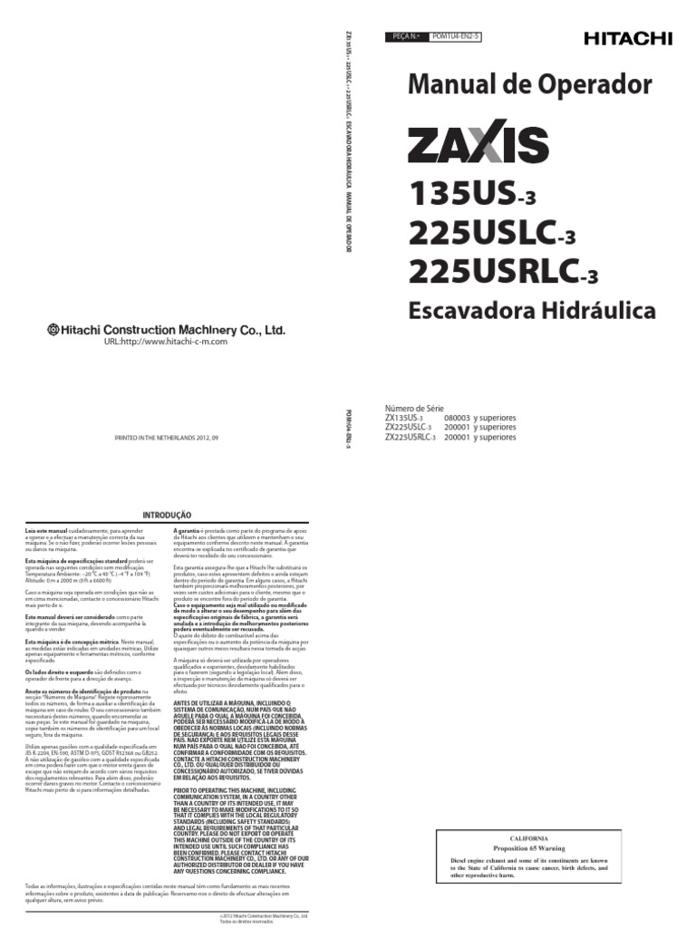 Hitachi 135 | PDF | Motores | Radiador