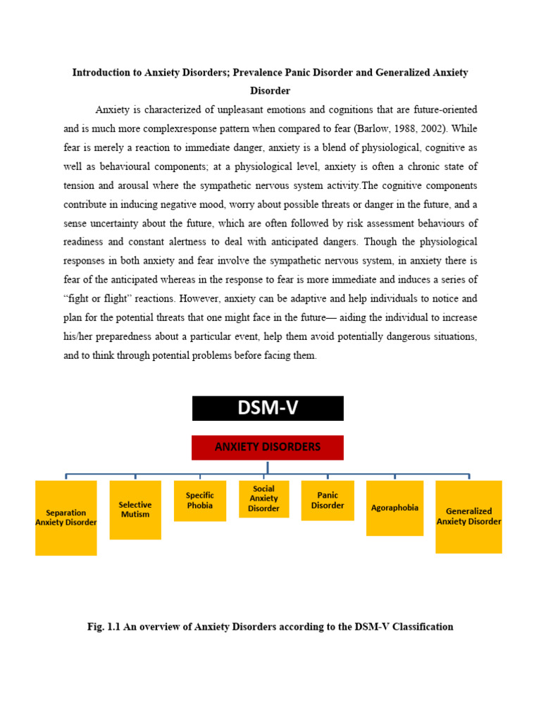 Panic Disorder & Generalized Anxiety Disorder | PDF | Anxiety Disorder ...