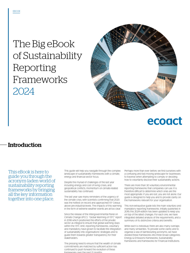 2024 Guide to Sustainability Reporting | PDF | Climate Change ...