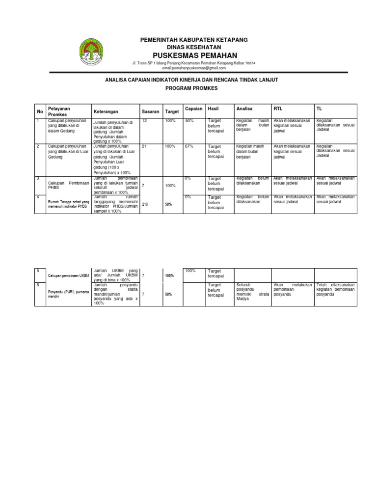 Capaian Kinerja Promkes 2023 Pdf