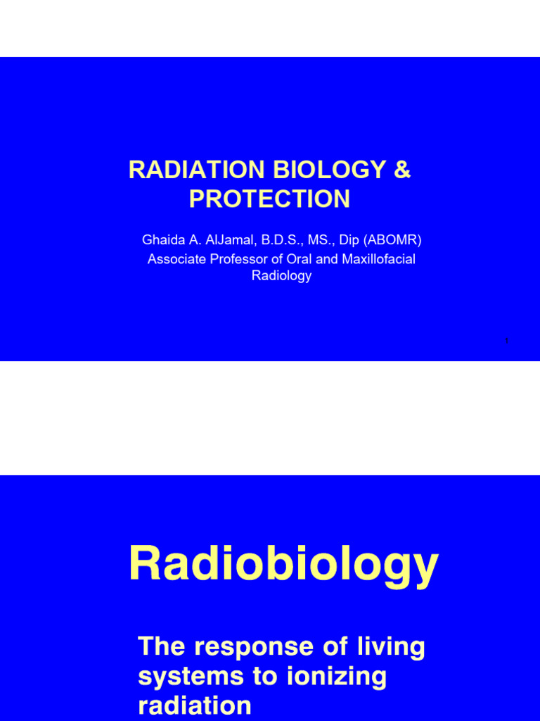 3 Radobiology | PDF | Absorbed Dose | Ionizing Radiation