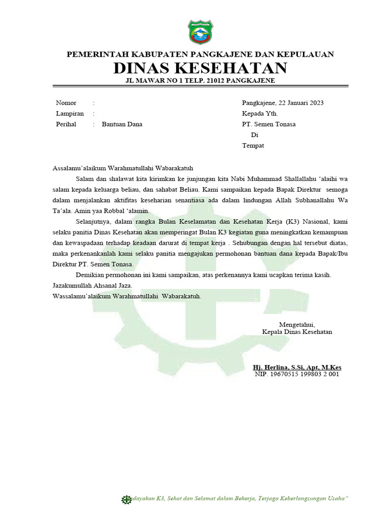 Proposal Kegiatan Bulan k3 2024 | PDF