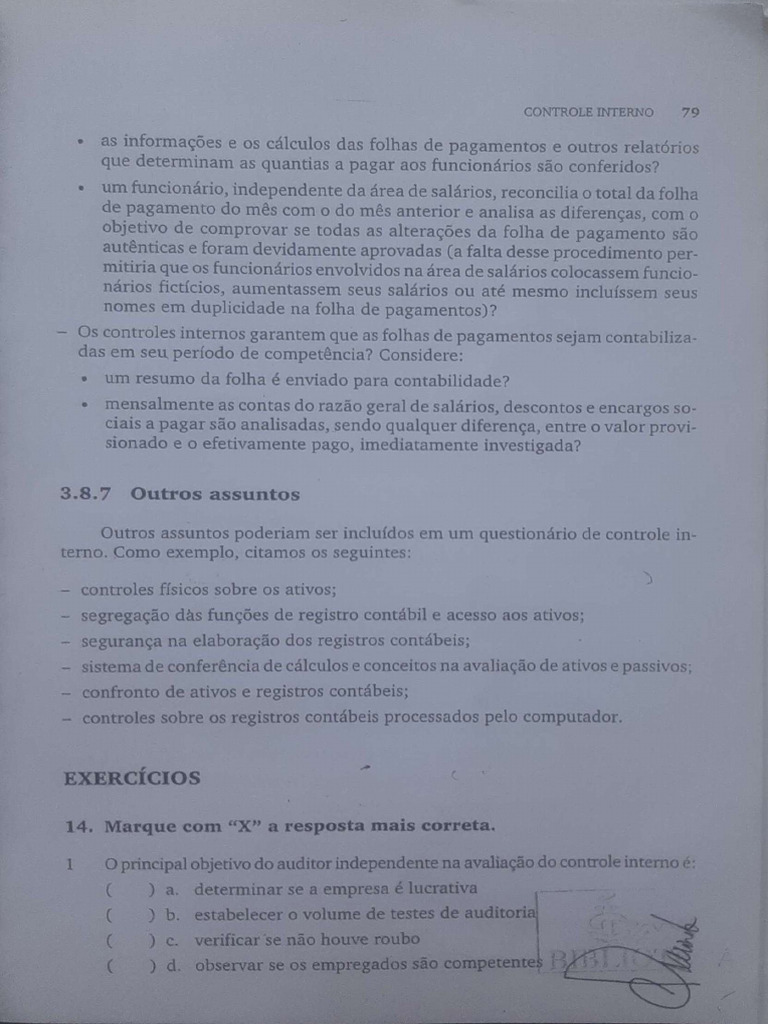 Ficha de Exercícios | PDF
