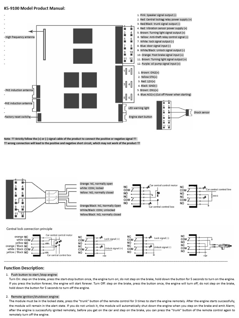 English+Manual(K5 9100) | PDF | Remote Control | Electrical Engineering