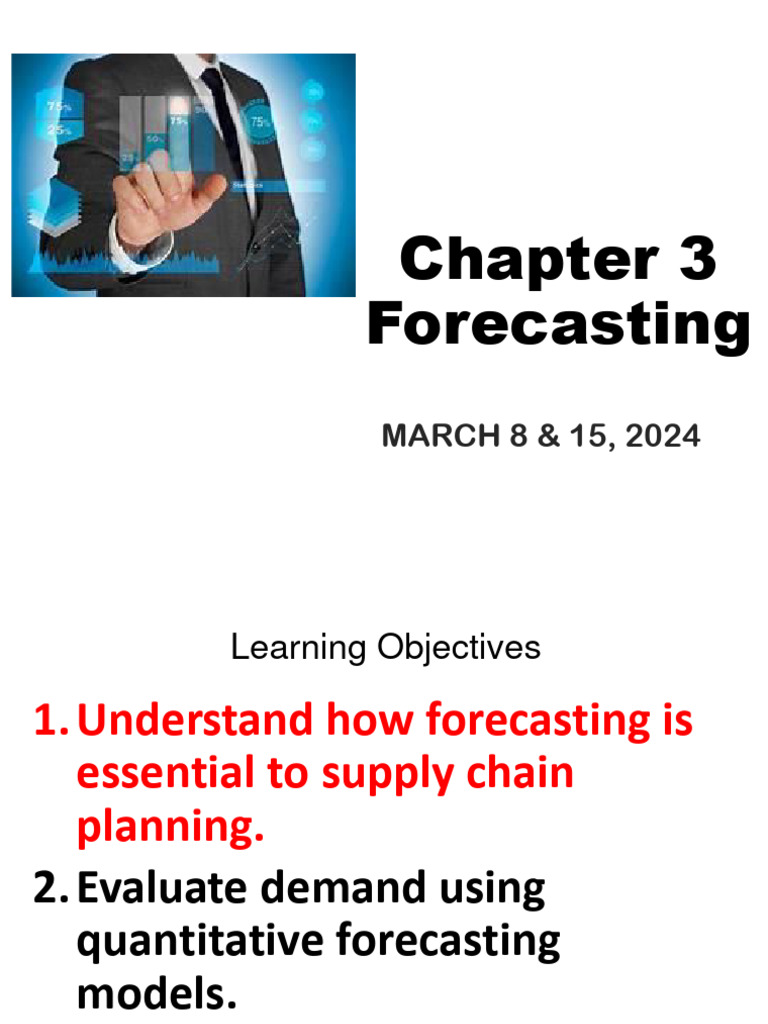 Short-Term Forecasting in Supply Chain | PDF | Forecasting | Linear ...