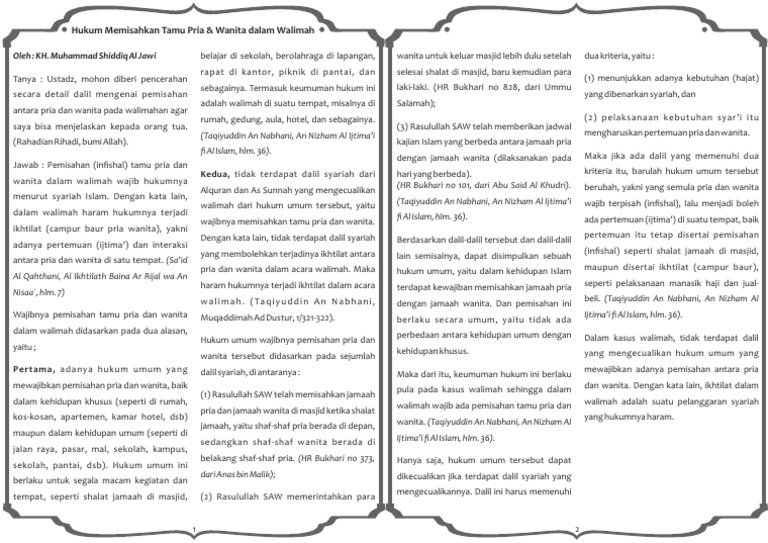 Hukum Ifthisal Printed | PDF