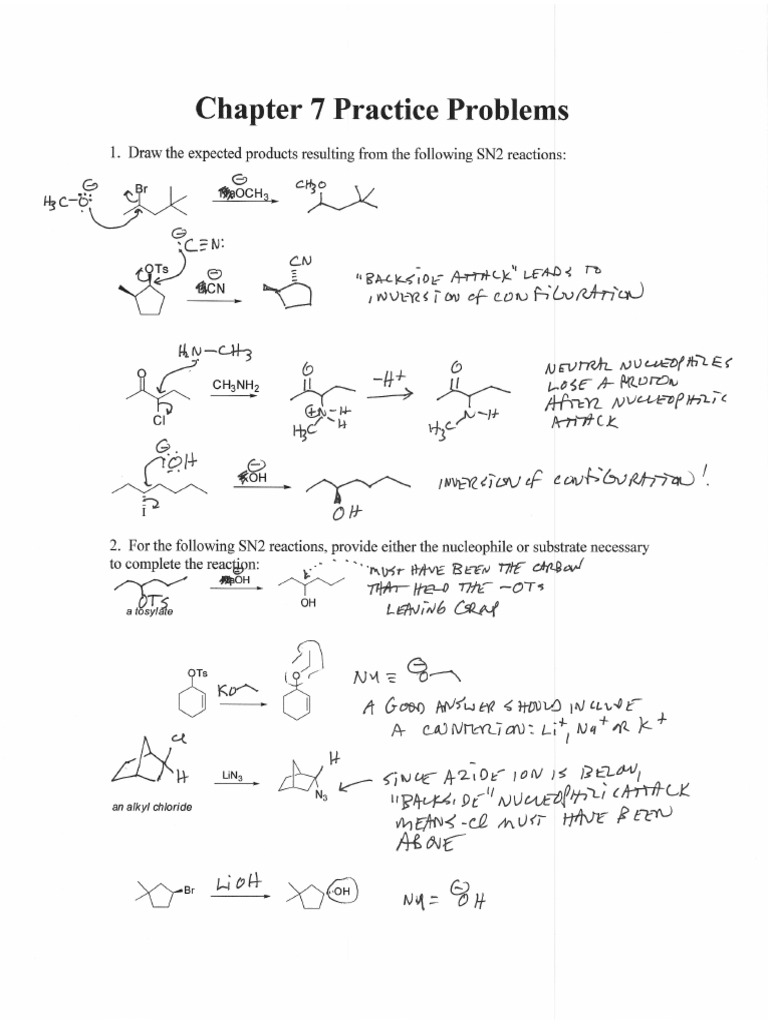 Chapter 7 Practice Problems ANSWER KEY-1 | PDF