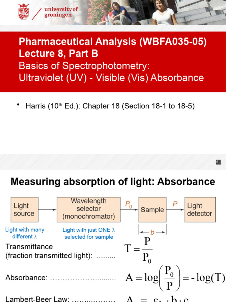 2020-2021 - Lecture 8 (Part B) - Chapter 18 - UV-Vis Absorbance - Voice ...
