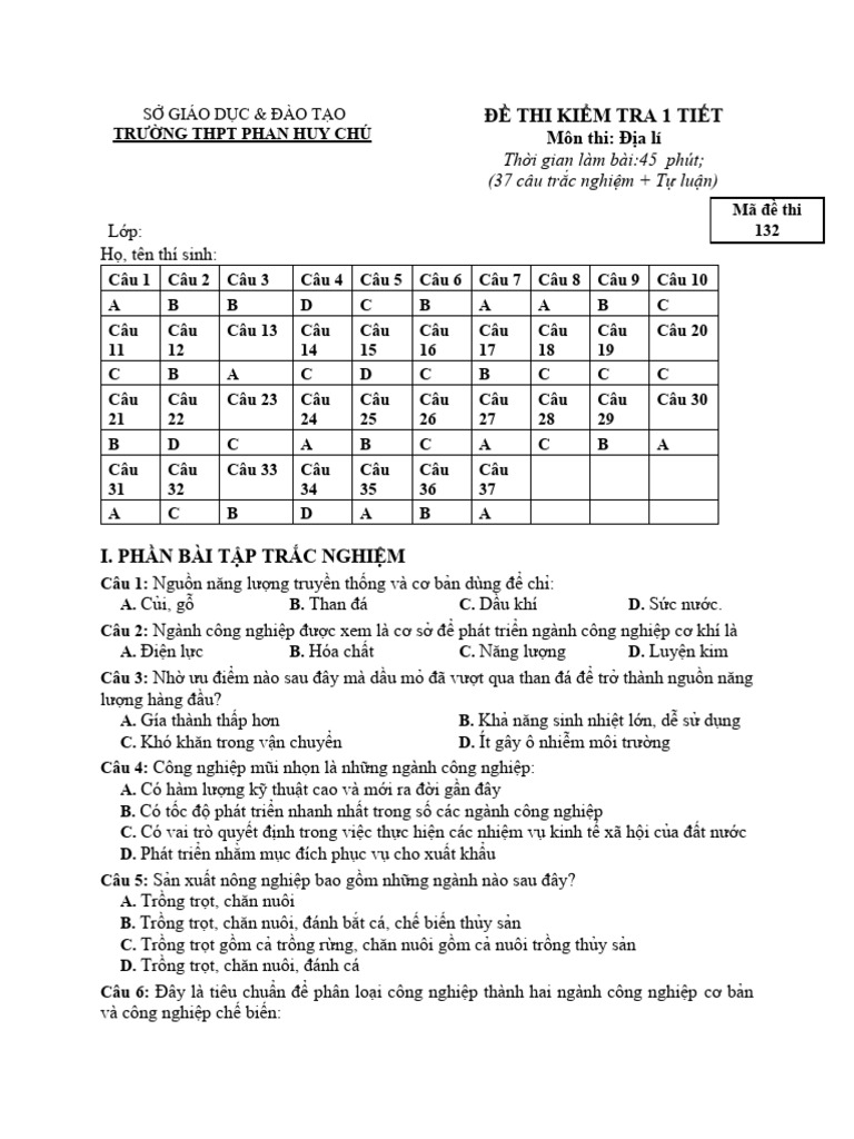 Lop 10 - Tuan 6 | PDF
