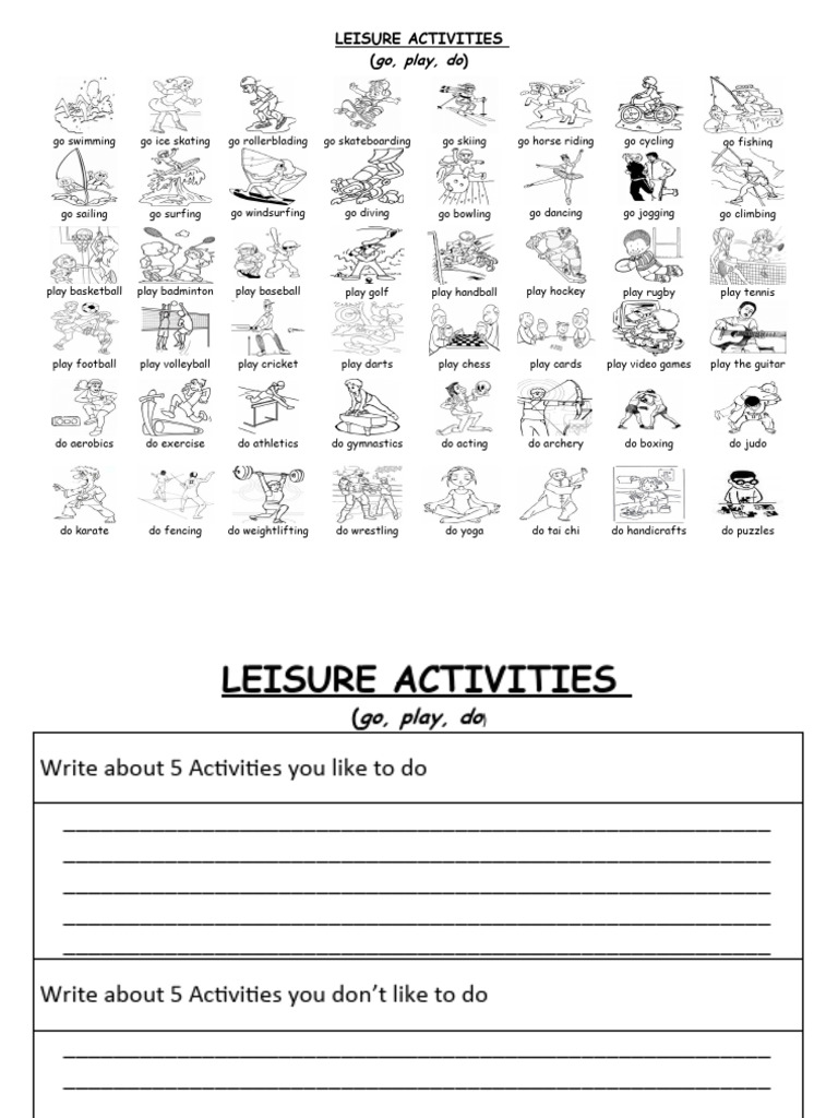 Leisure Activities Go Play Do - 39542 | PDF | Sports