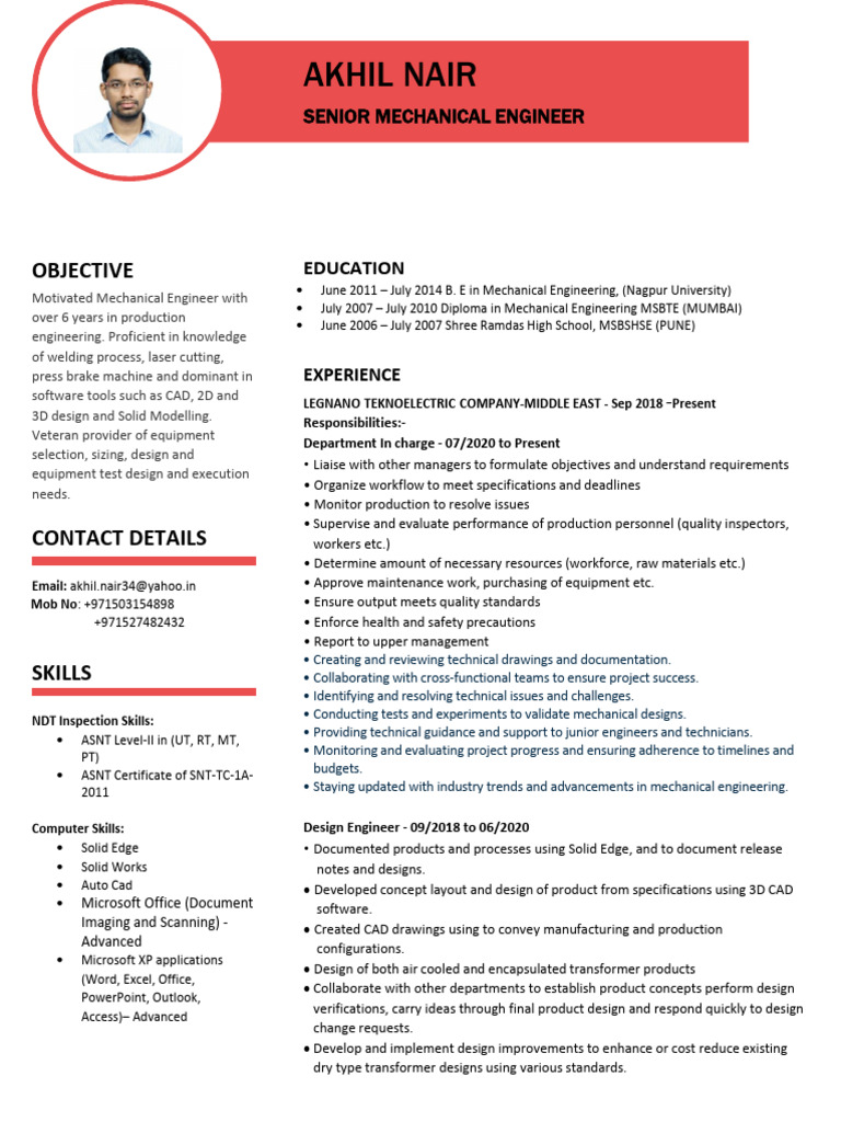 AKHIL CV (pdf (2) | PDF | Computer Aided Design | Mechanical Engineering