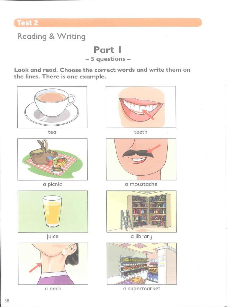 A1 Movers - Collins - ReadingWriting - Test2 | PDF | Language Arts ...