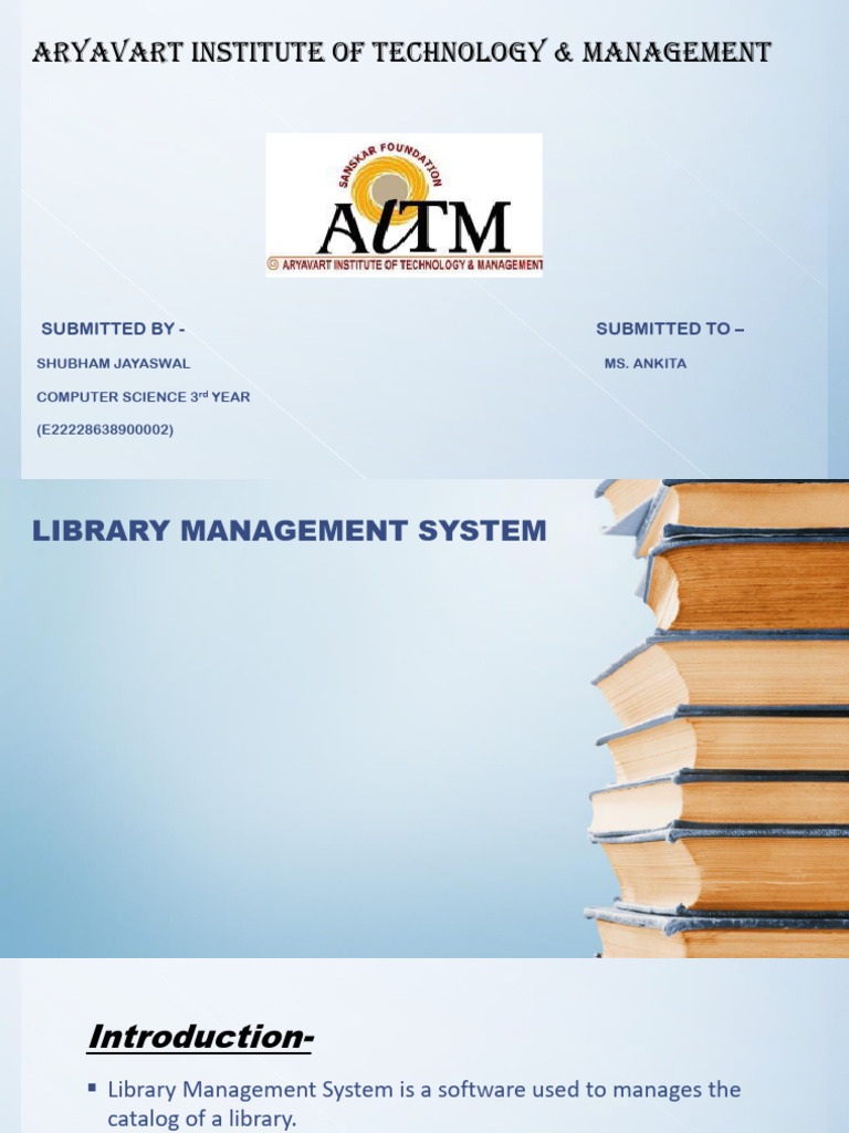 Library Management System Overview | PDF | Databases | User (Computing)