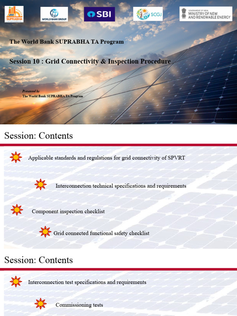 Session 10 - Grid Connectivity - Inspection Procedure | Download Free ...
