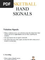 Basketball Hand Signals | PDF | Sports Rules And Regulations | Sports