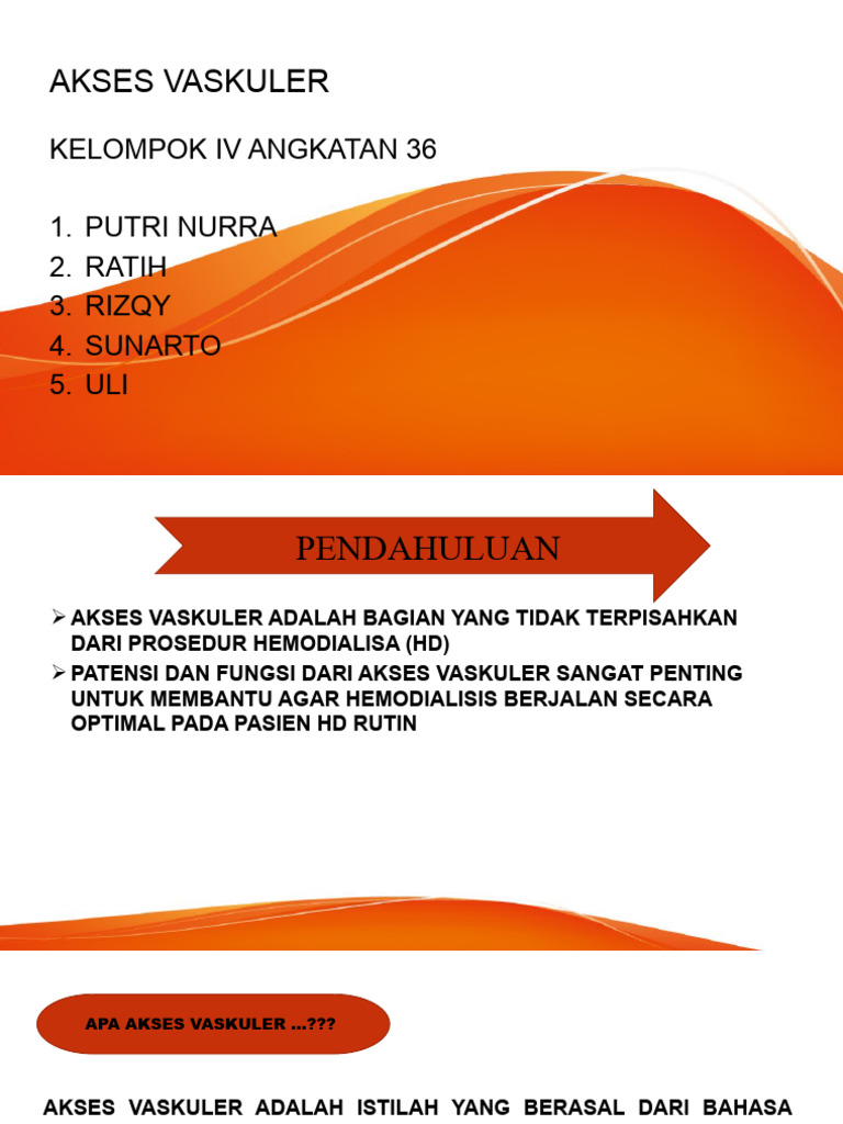 Panduan Akses Vaskular Hemodialisa | PDF