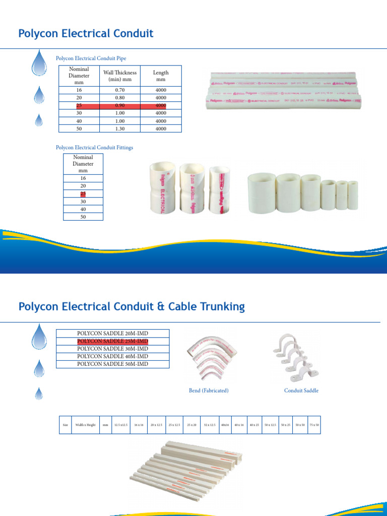 Polycon Electrical Conduit Specifications | PDF