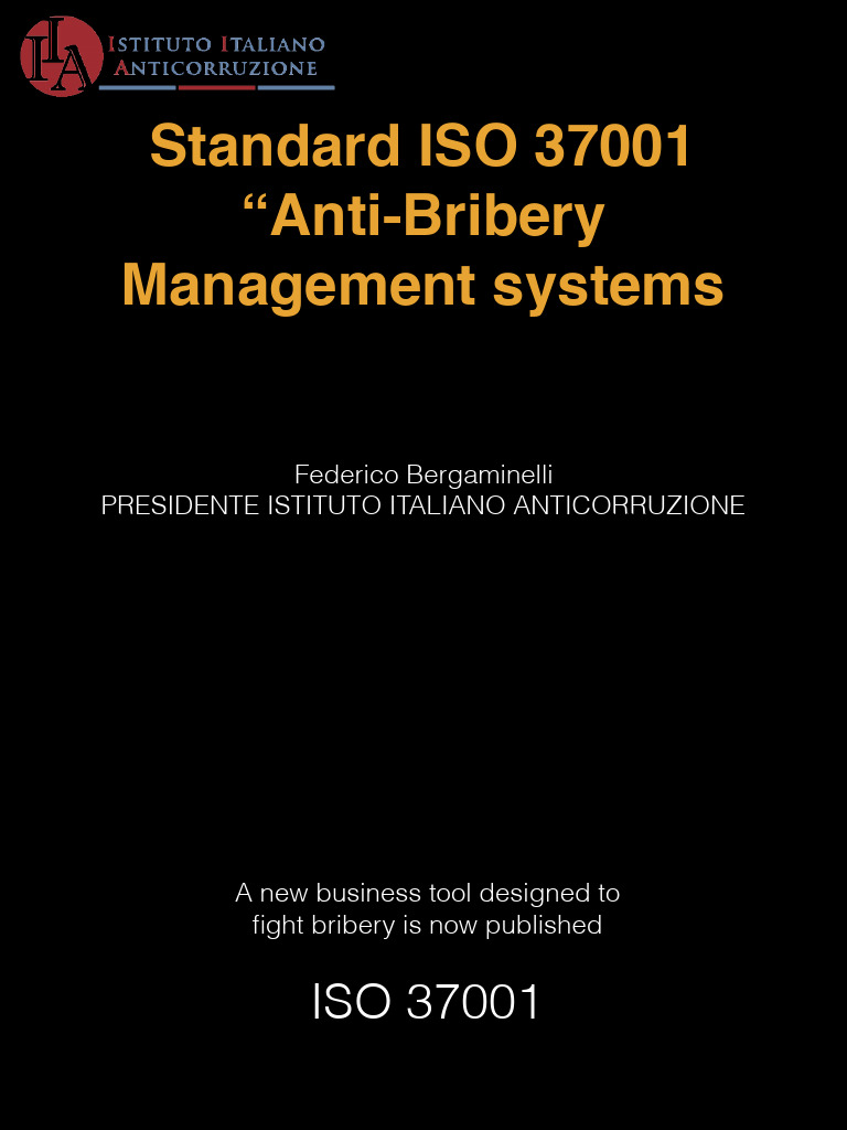 PPT ISO 37001-2 | PDF | Bribery | Due Diligence