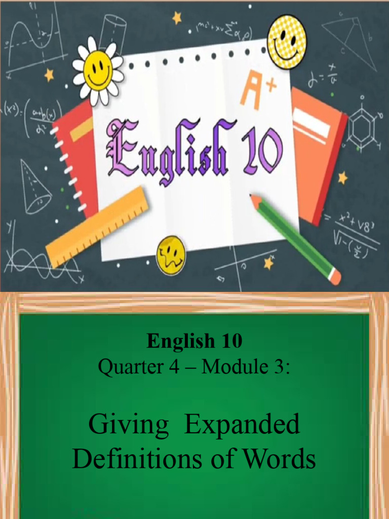 Q4 M3 Giving Expanded Definitions of Words | Download Free PDF ...
